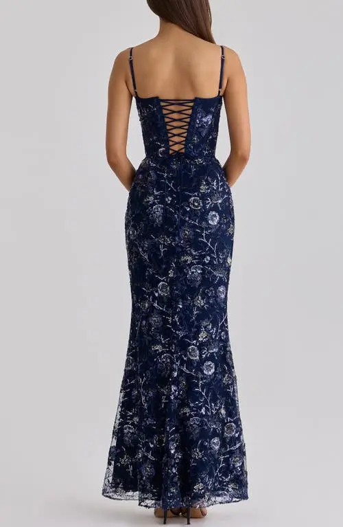 House Of Cb Naima Hand Beaded Gown