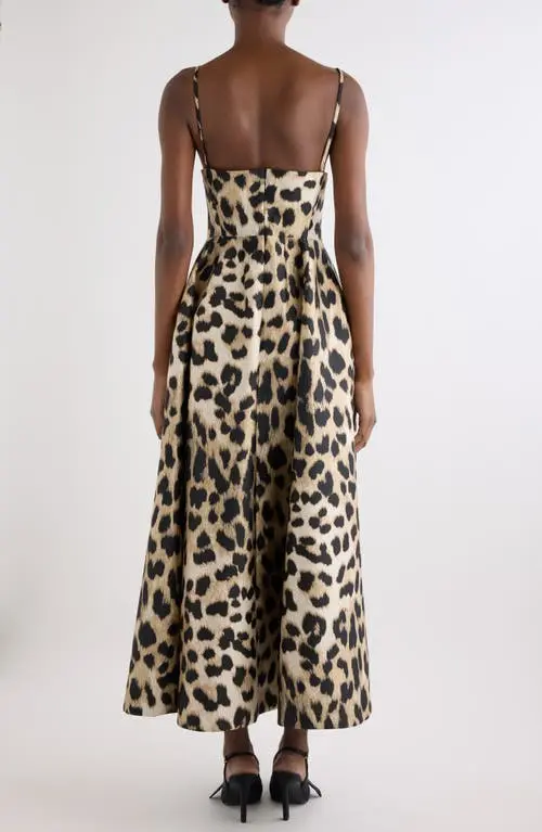 Givenchy Leopard Jacquard Volume Dress