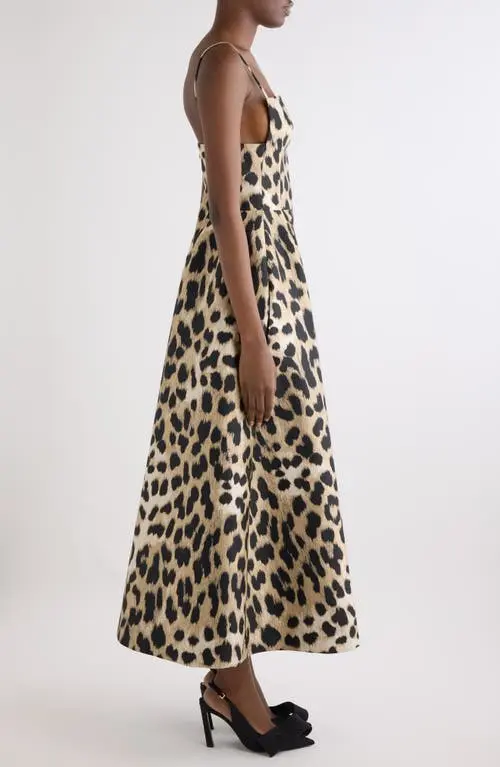 Givenchy Leopard Jacquard Volume Dress