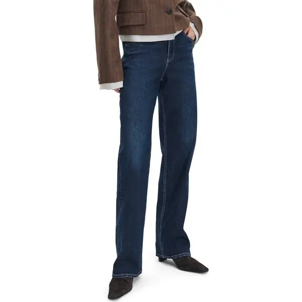 Rag & Bone Featherweight Shea Relaxed Straight Leg Jeans - Luna
