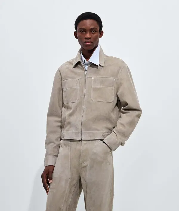 Bottega Veneta Suede Leather Jacket