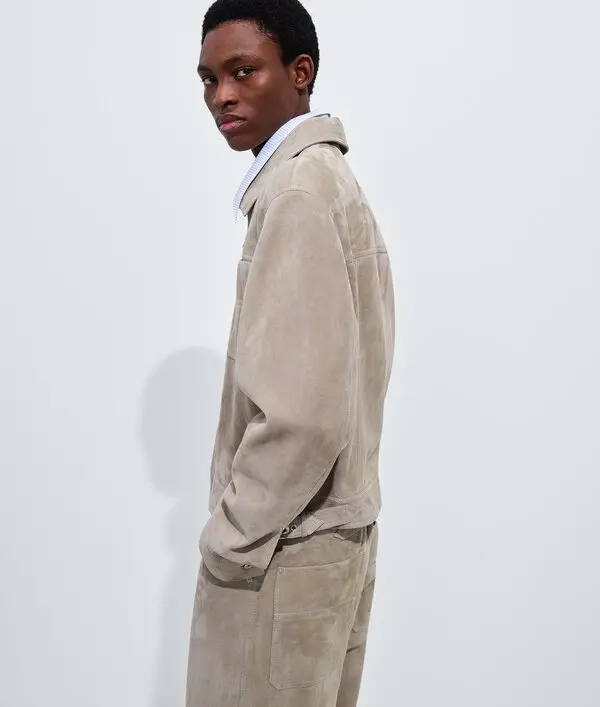 Bottega Veneta Suede Leather Jacket