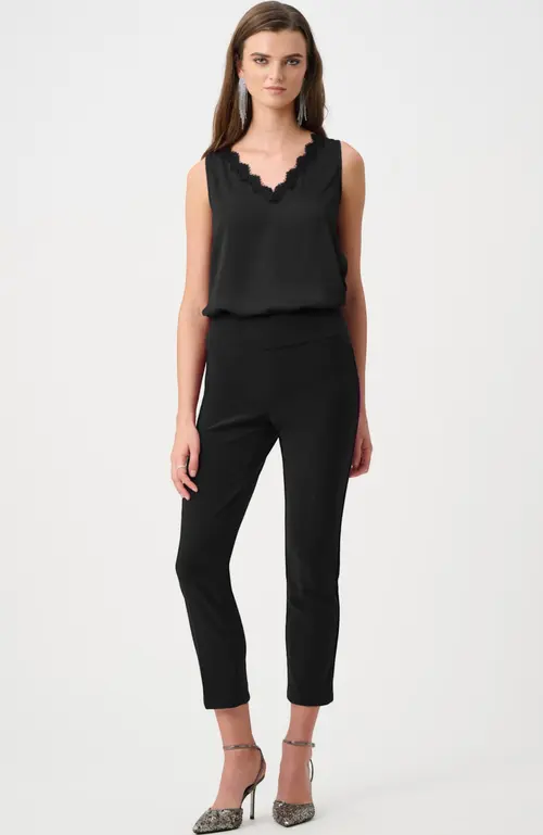 Joseph Ribkoff Recycled Satin Sleeveless V-neck Top