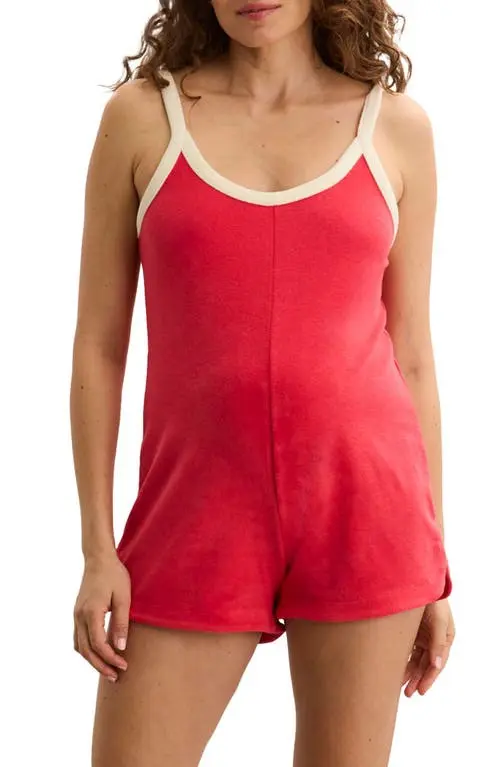 Hatch Collection The Izzy Romper - Red