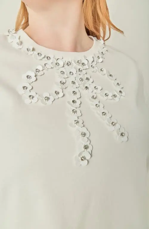 English Factory Bow Bead Detail Top
