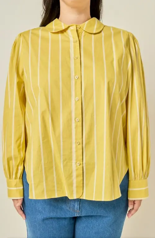 English Factory Striped Stretch Cotton Shirt