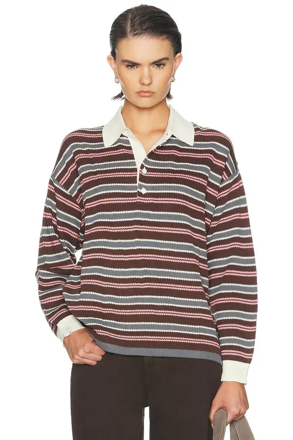 The Upside Wonder Knit Polo Top