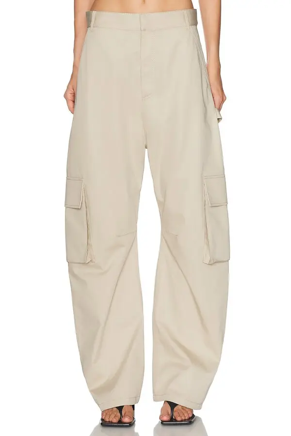 Balenciaga Relaxed Cargo Pants - Beige