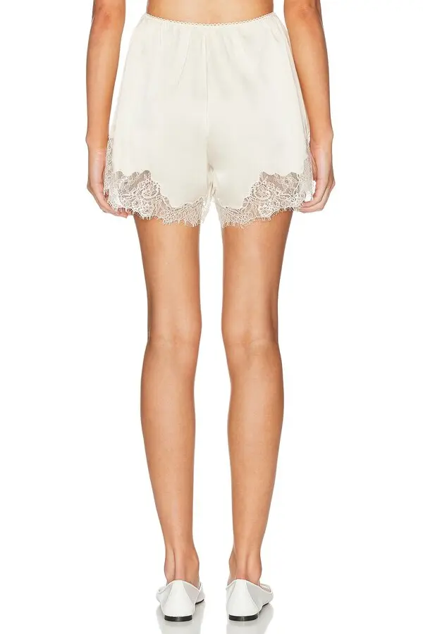 Citizens Of Humanity Lace Trimmed Tap Short - Cream