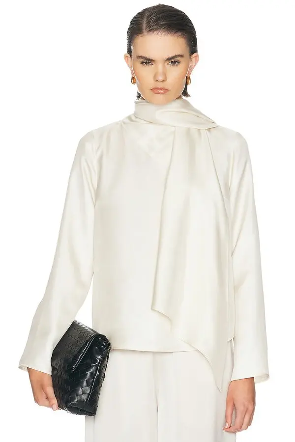 Loulou De Saison Gala Foulard Blouse - Ivory