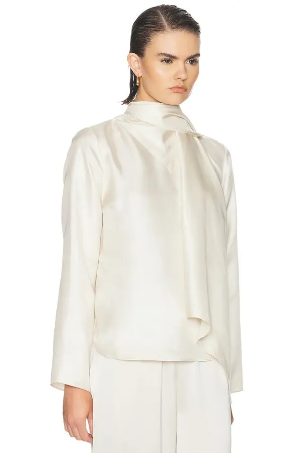 Loulou De Saison Gala Foulard Blouse - Ivory