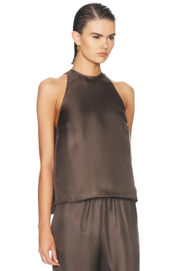 Loulou De Saison Silk Cami Cape Top