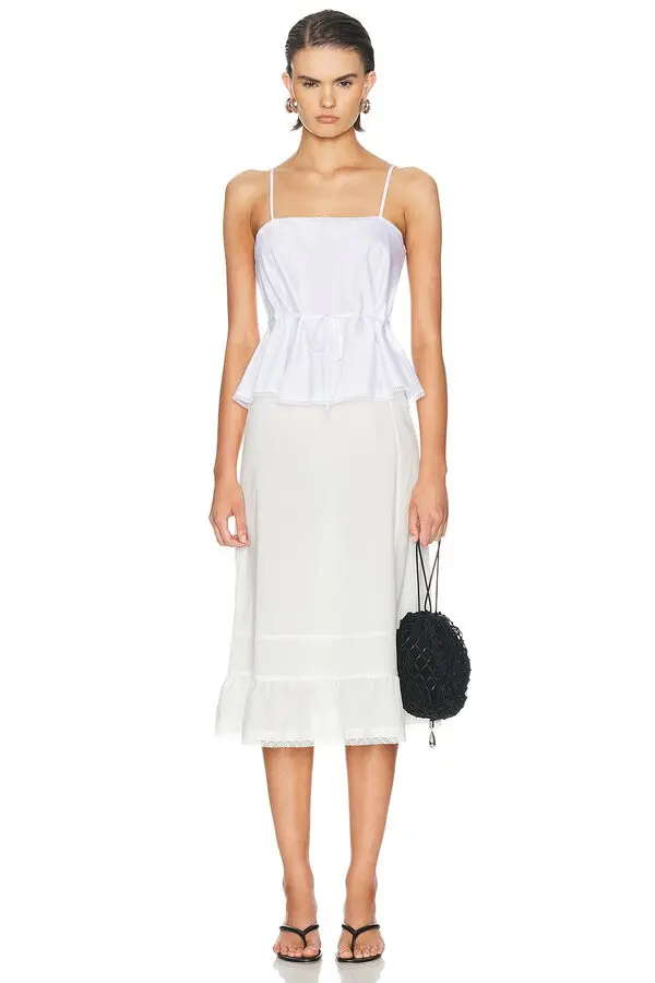 LESET Yoko Lace Tank Top