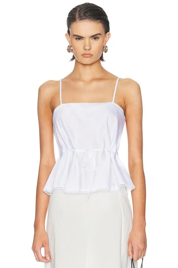 LESET Yoko Lace Tank Top