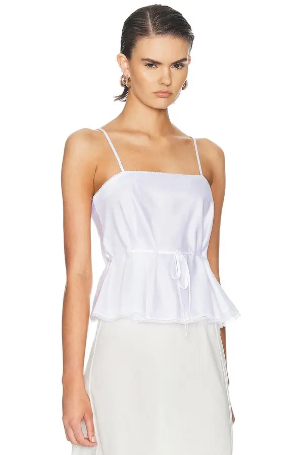 LESET Yoko Lace Tank Top