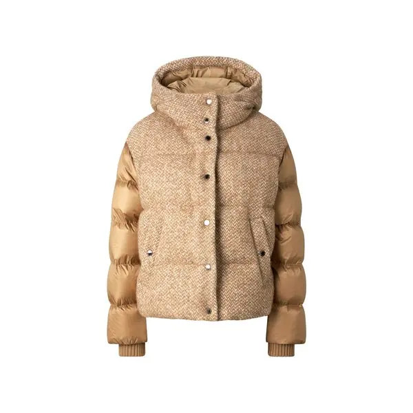 Bogner Cathy Bouclé Down Jacket - Camel