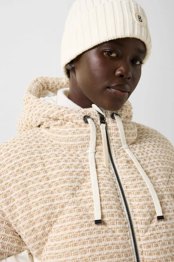 Bogner Sheryl Down Jacket With Hood And Knitted Panels
