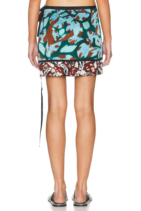 Dries Van Noten Gabrinas Skirt In Multi - Dessin C