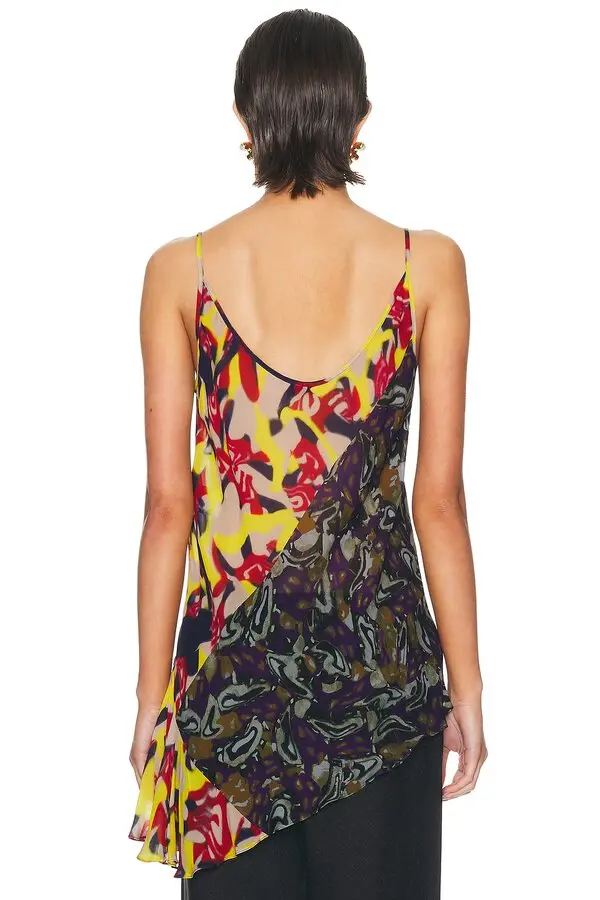 Dries Van Noten Crisanna Top In Multi - Purple