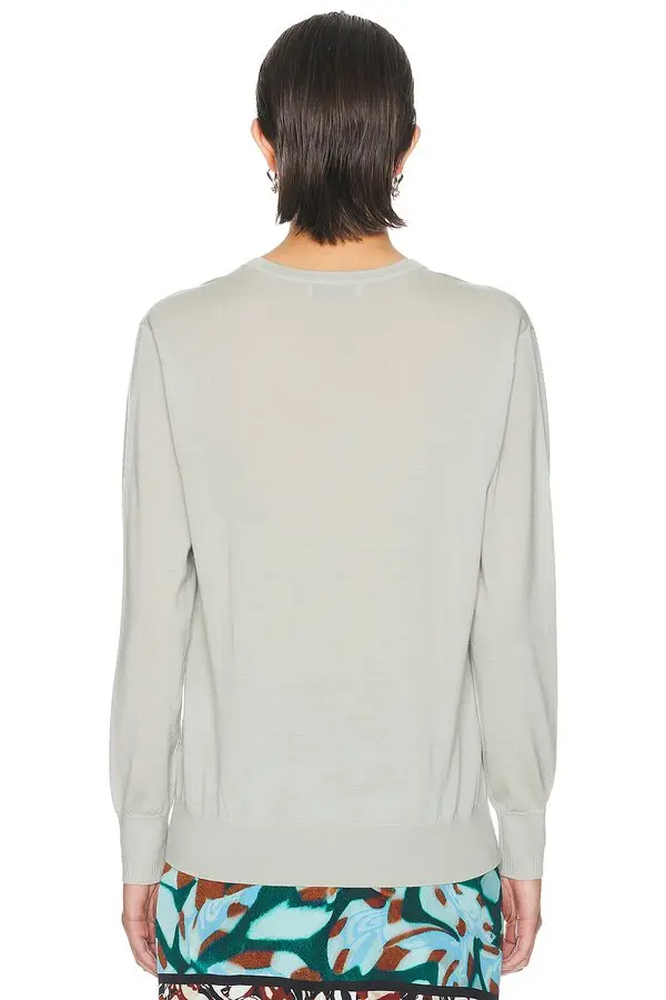 Dries Van Noten Tuomas V-neck Sweater - Light Grey
