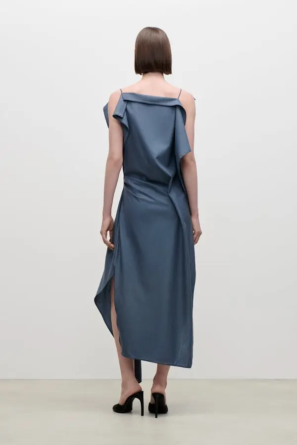 Victoria Beckham Draped Midi Dress
