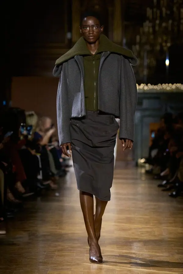 Victoria Beckham Folded Collar Bomber Jacket