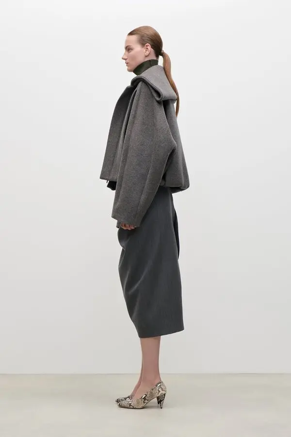 Victoria Beckham Folded Collar Bomber Jacket