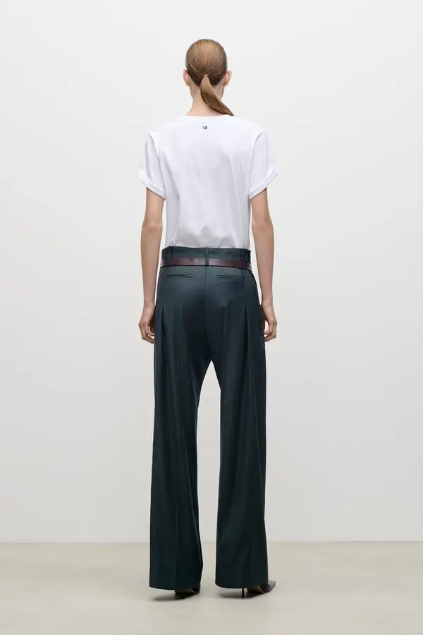 Victoria Beckham Ethel Trouser - Green