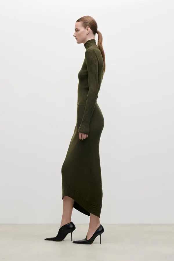 Victoria Beckham Fitted Skirt - Green