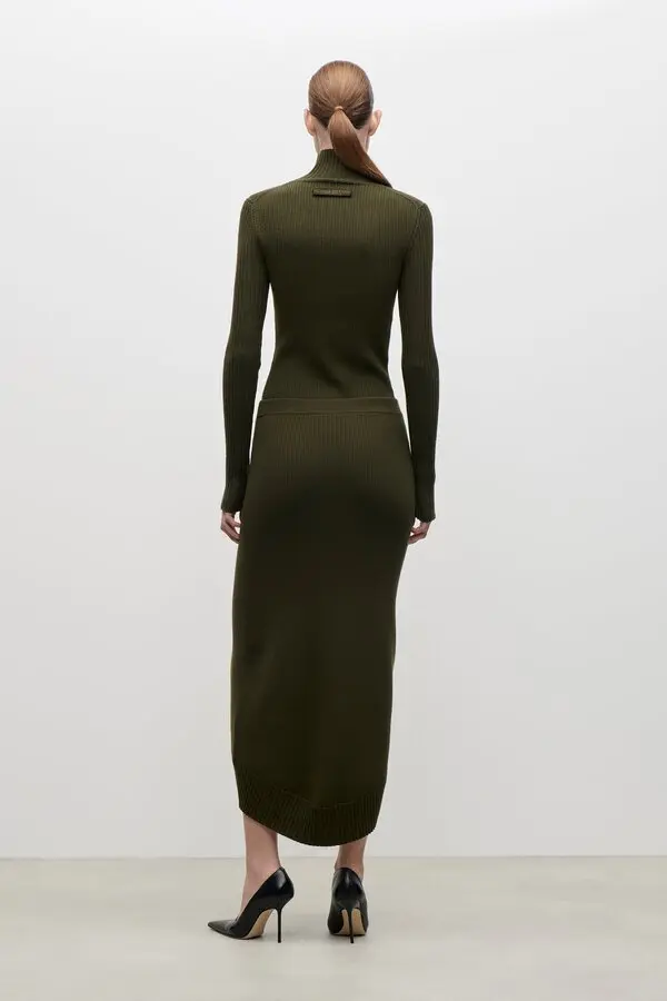 Victoria Beckham Fitted Skirt - Green
