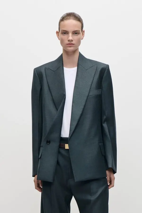 Victoria Beckham Sculptural Layered Jacket