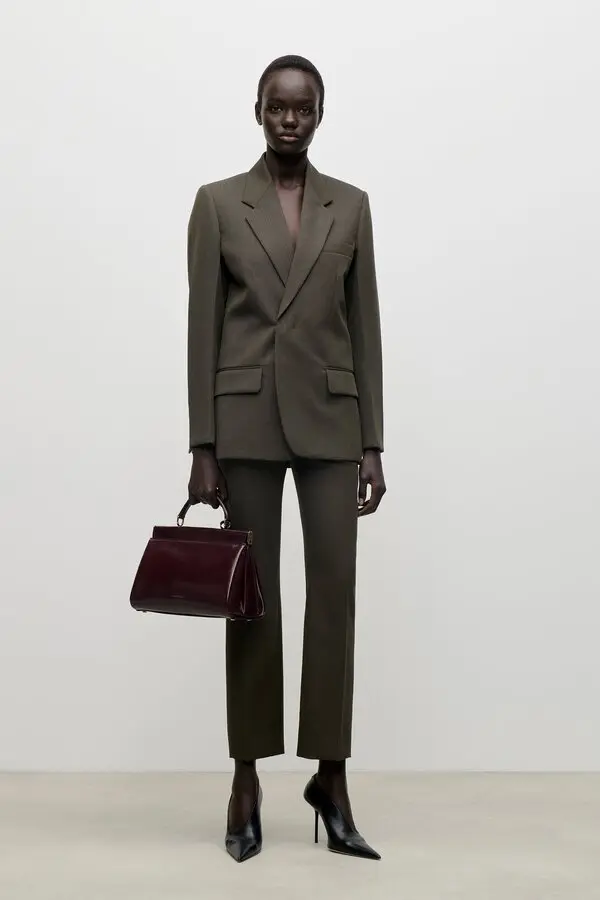 Victoria Beckham Single Breasted Jacket - Green