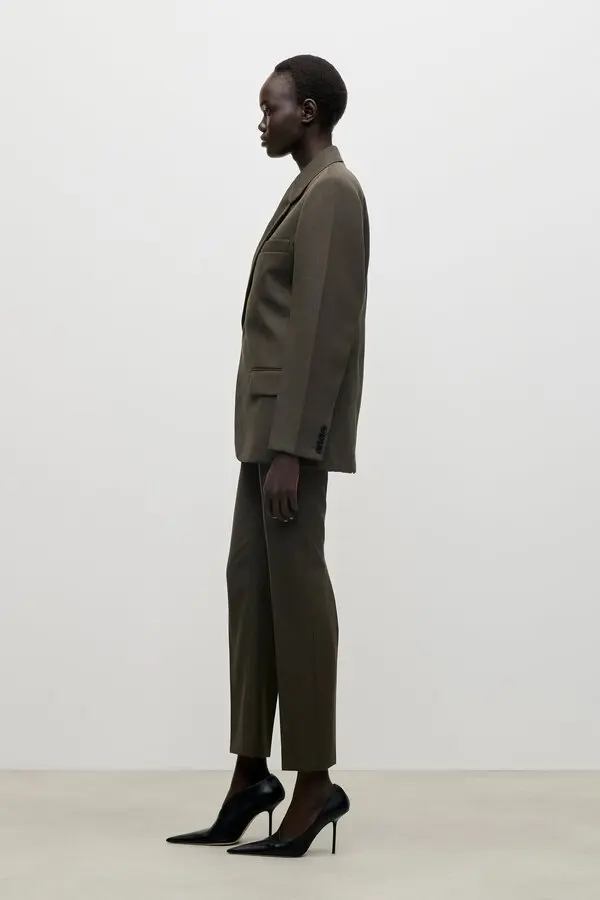 Victoria Beckham Single Breasted Jacket - Green