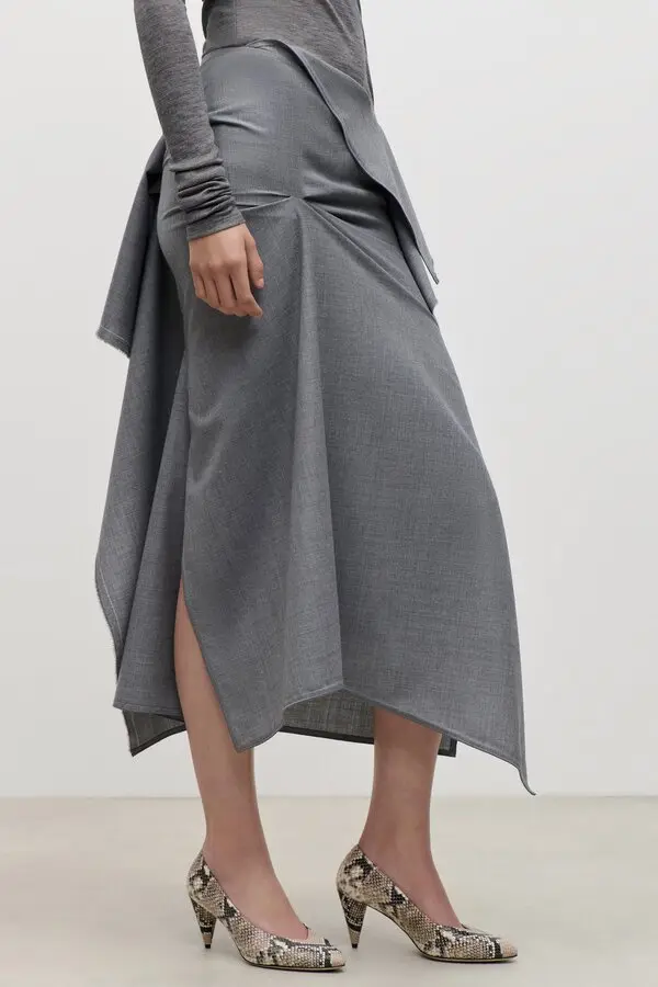 Victoria Beckham Draped Tailored Skirt