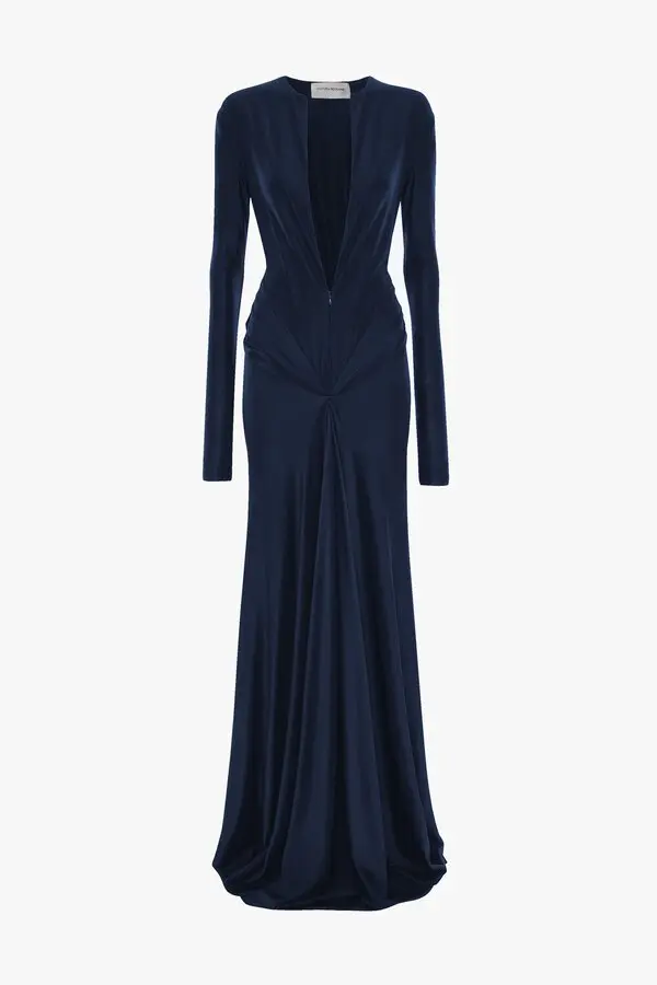 Victoria Beckham Aida Gown - Navy