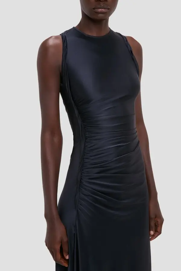 Victoria Beckham Sylvie Midi Dress - Navy