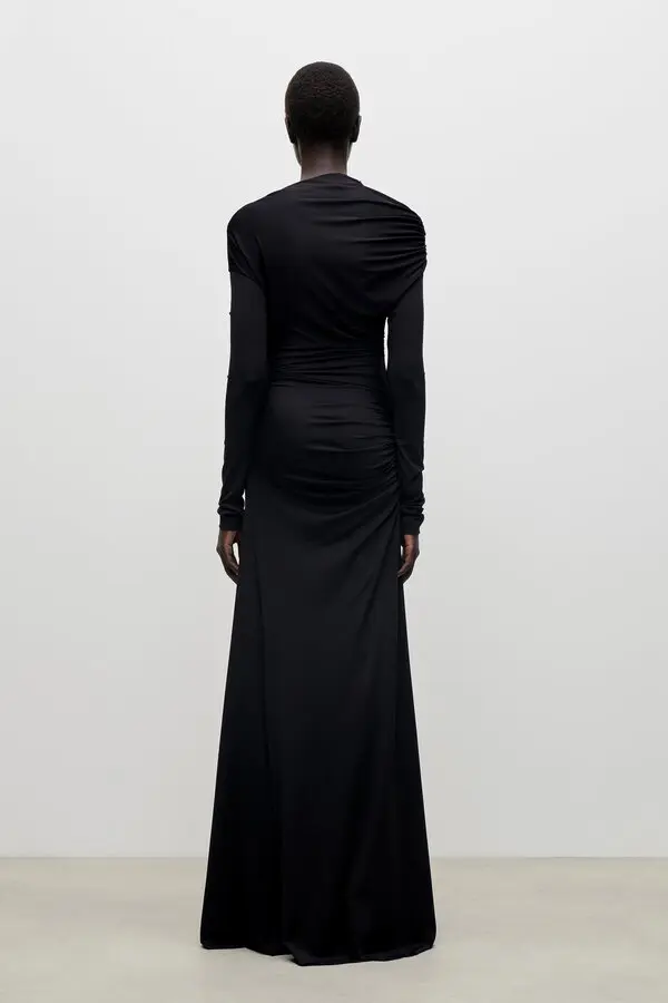 Victoria Beckham Draped Shoulder Gown