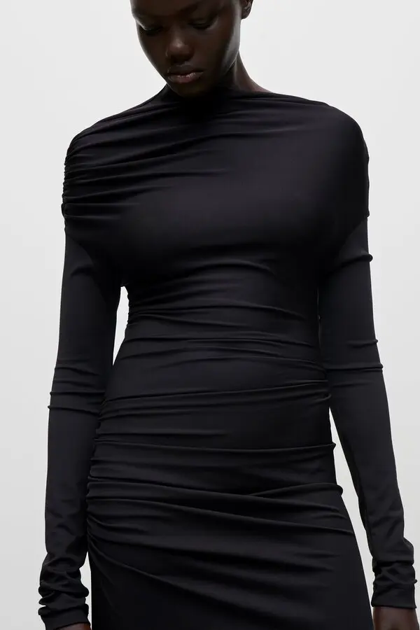 Victoria Beckham Draped Shoulder Gown