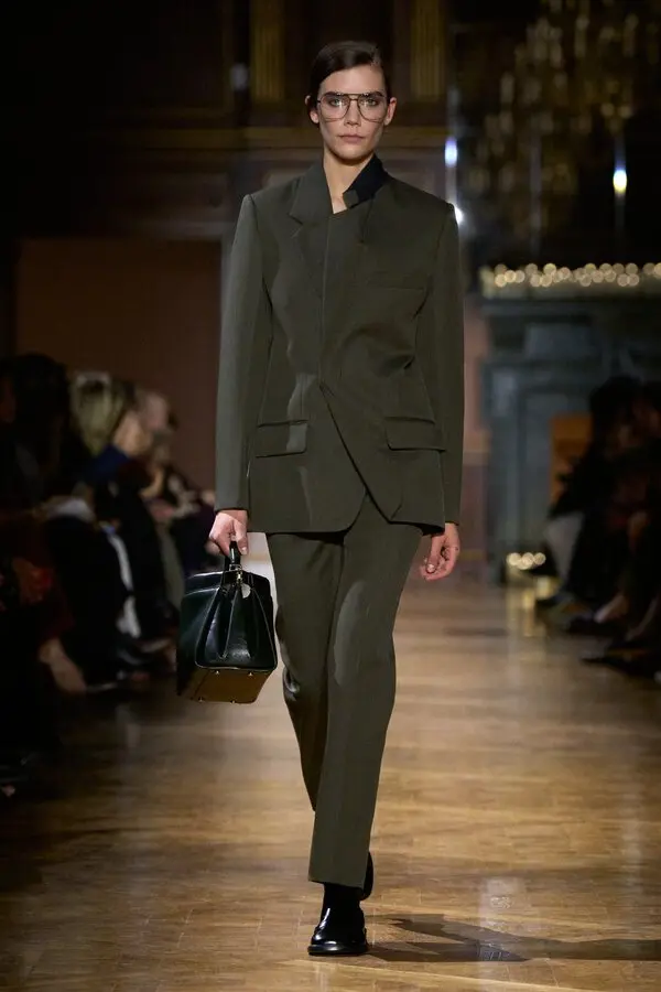 Victoria Beckham Extended Pocket Trouser - Green