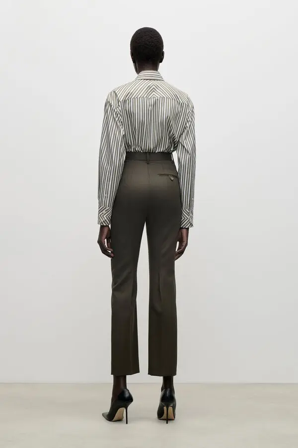Victoria Beckham Extended Pocket Trouser - Green