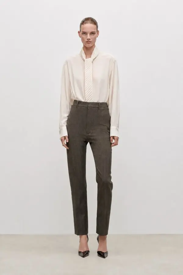 Victoria Beckham Extended Pocket Trouser - Green