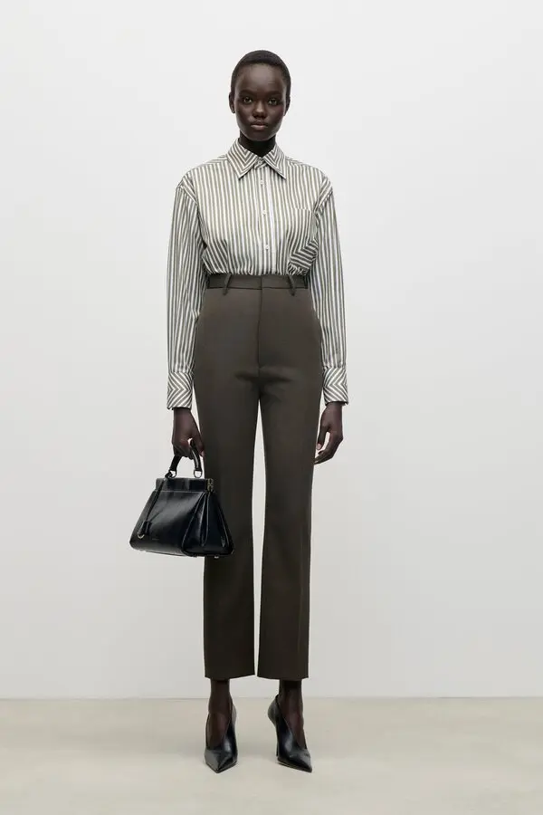 Victoria Beckham Extended Pocket Trouser - Green