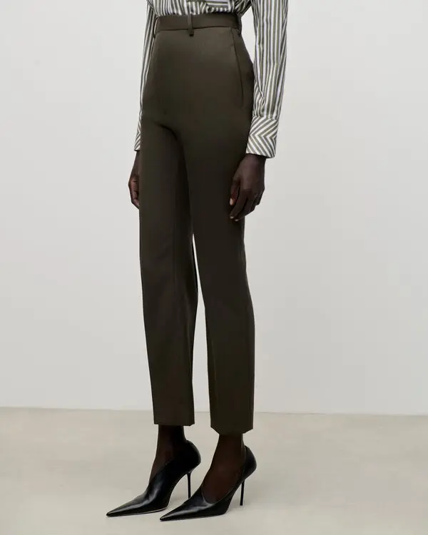 Victoria Beckham Extended Pocket Trouser - Green