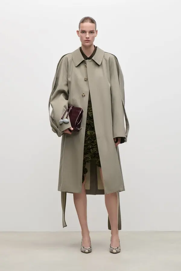 Victoria Beckham Car Coat - Beige