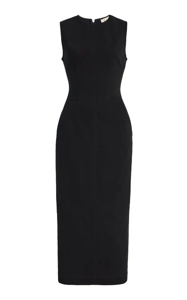 DL1961 Esme Midi Instasculpt™ Denim Dress - Black
