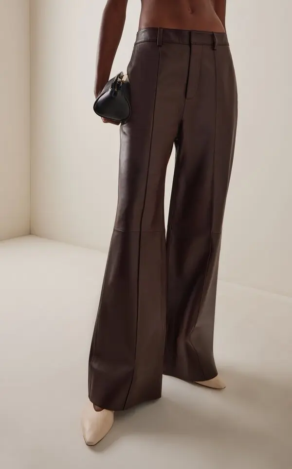 Sea Caitlin Leather Wide-leg Pants