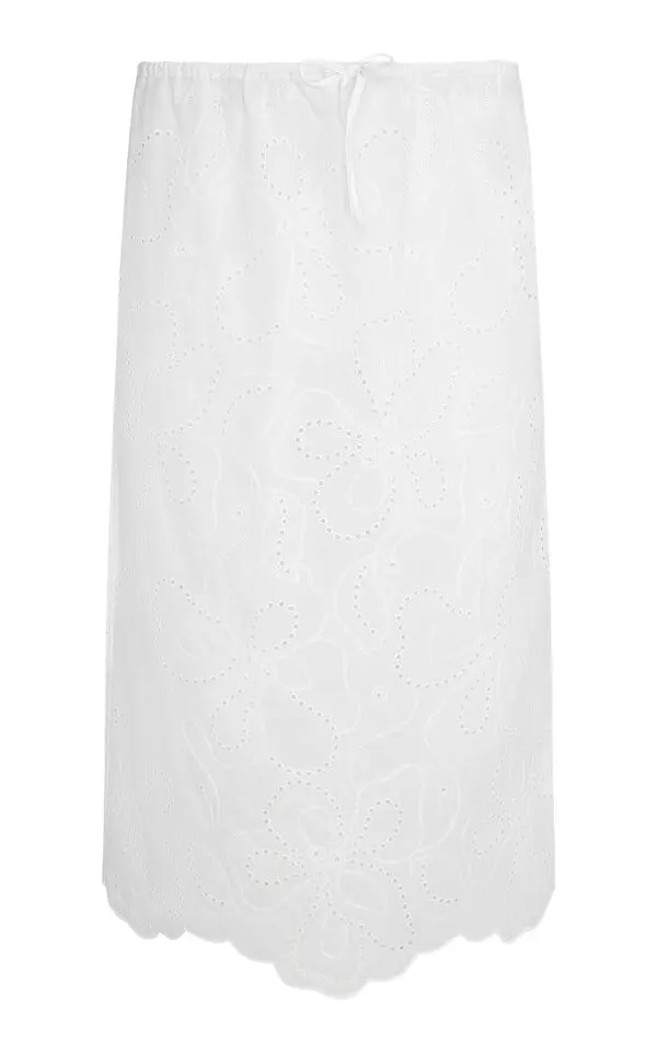 Onia Drawstring Midi Skirt - White