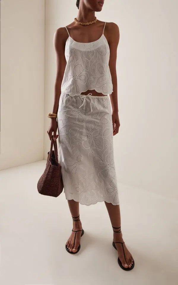 Onia Drawstring Midi Skirt