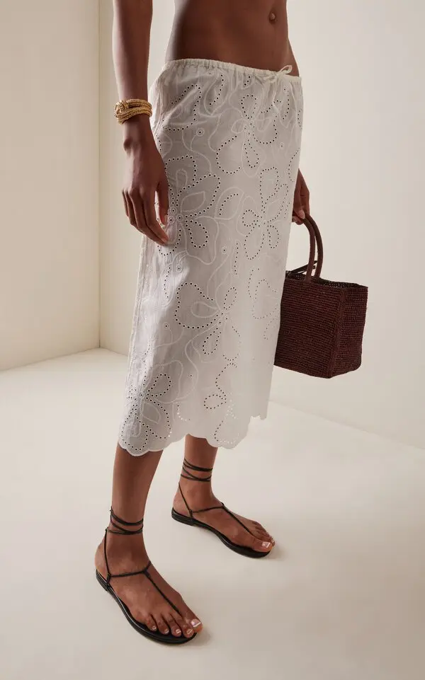 Onia Drawstring Midi Skirt