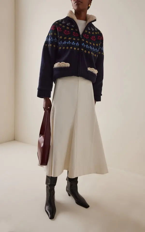 Sea Preston Sherpa-lined Knit Jacket